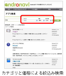 Android端末向けアプリ・コンテンツマーケット「andronavi」で有料アプリの提供を開始｜NECビッグローブ株式会社のプレスリリース