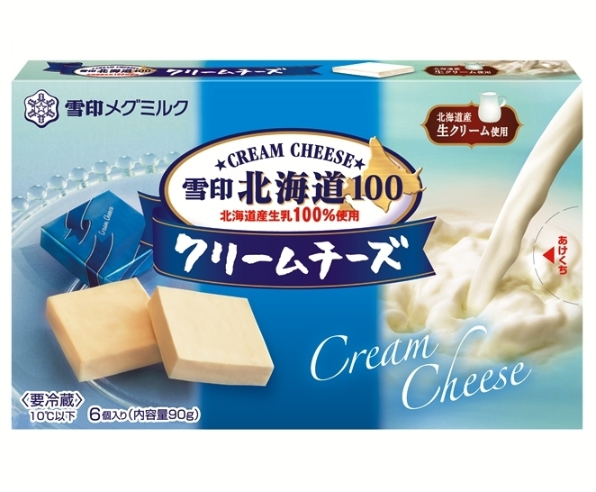 【雪印メグミルク】『雪印北海道100 クリームチーズ レアチーズケーキ』90g(6個入り)平成26年9月1日(月)より全国発売|雪印メグミルク株式会社のプレスリリース